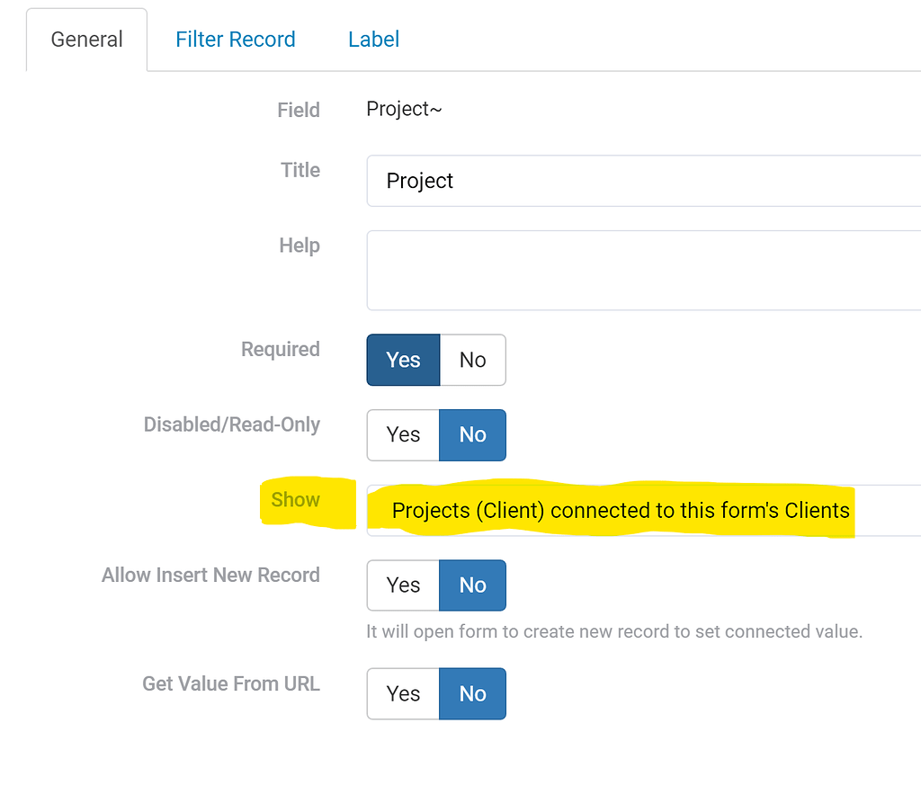 "show" vs "filter" in the form builder - App Development - Tadabase Community