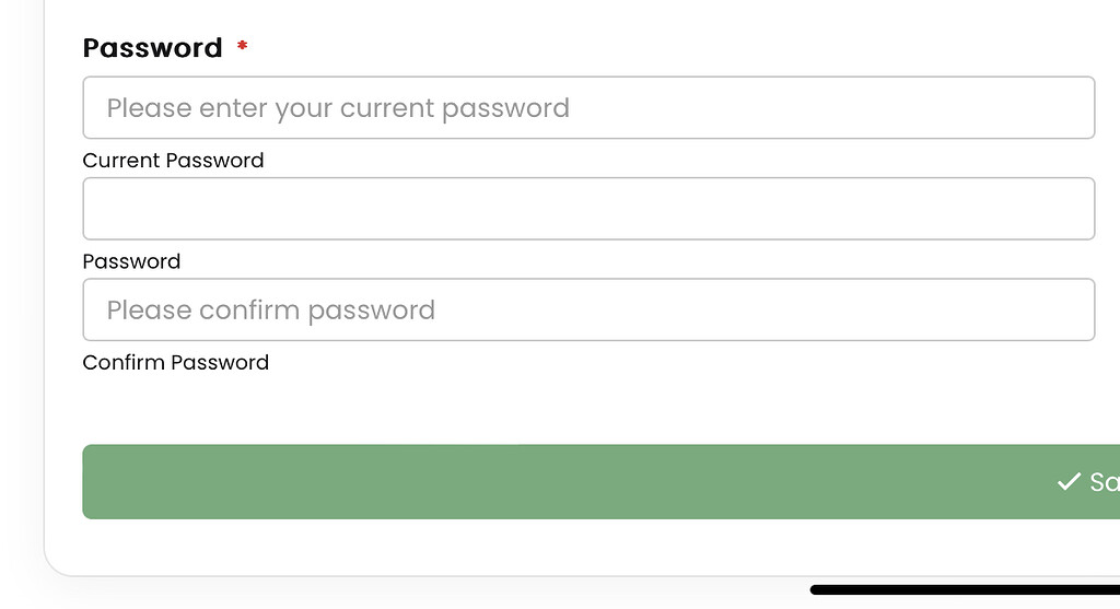 Password Field Labels - Ideas & Product Feedback - Tadabase Community