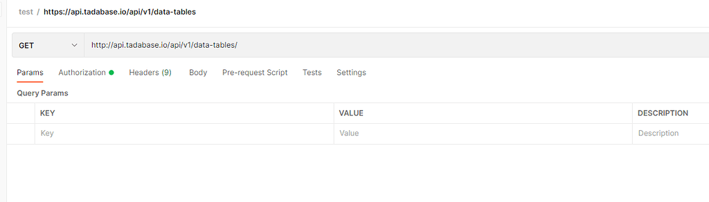 How do I use Rest API in Postman to retrieve a list of tables? - App Development - Tadabase ...