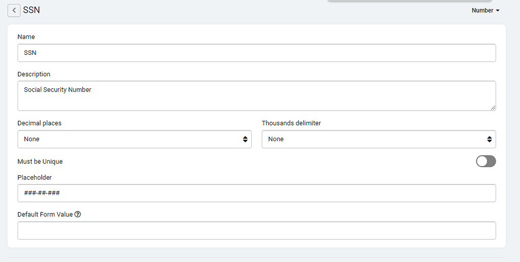 Placeholder mask for SSN - App Development - Tadabase Community