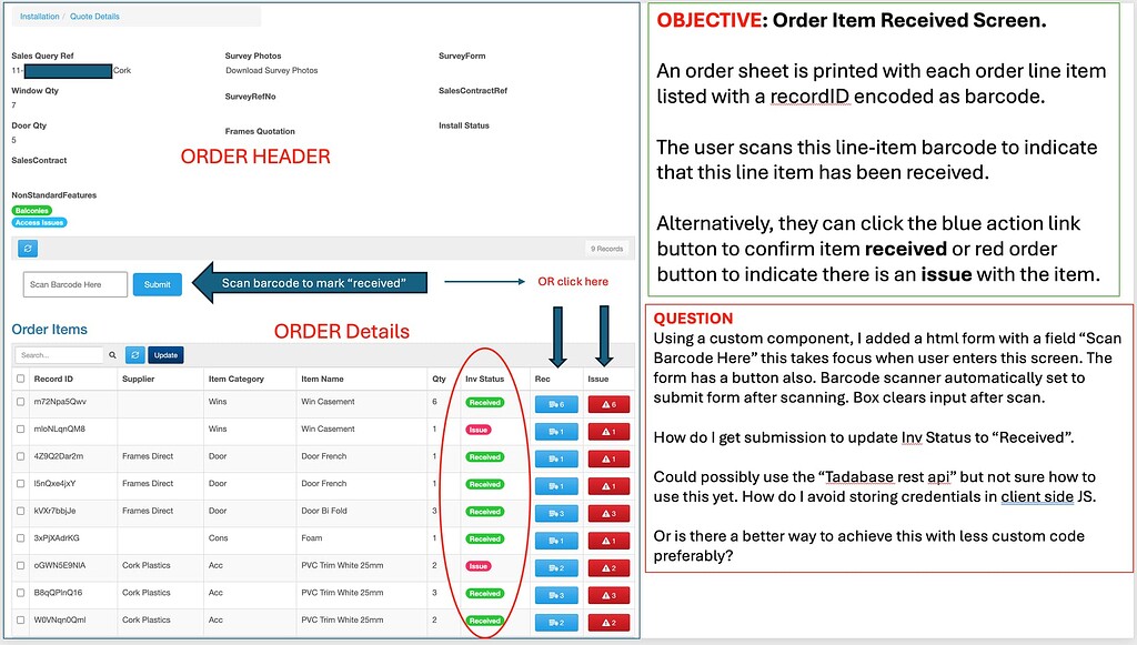 Advice on how I might Change Item status via Barcode Scan - Page ...