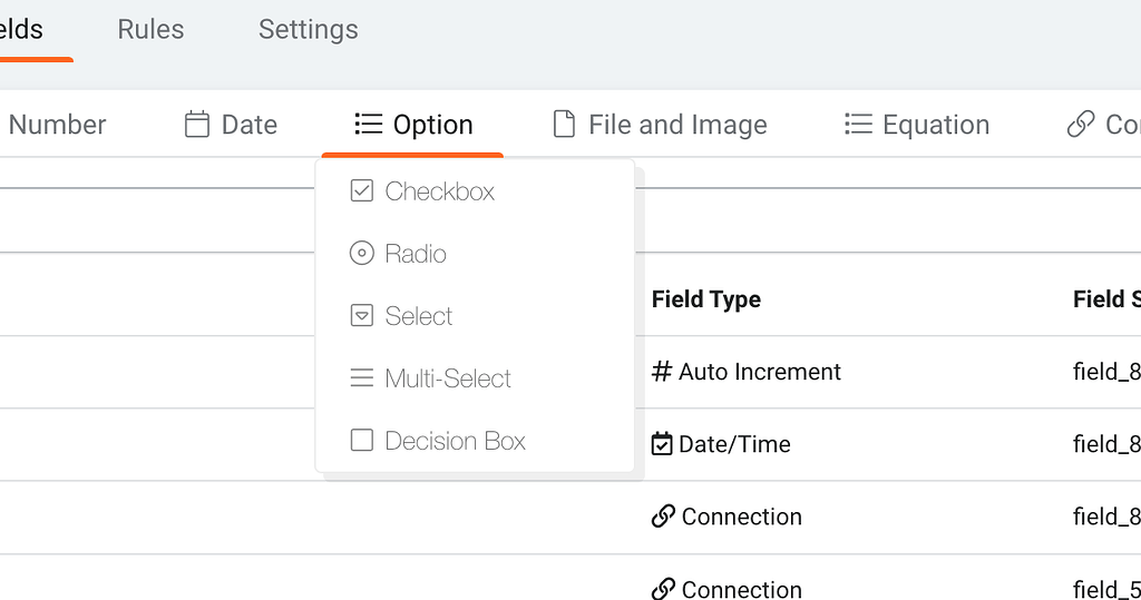 Incremental Option fields - Ideas & Product Feedback - Tadabase Community