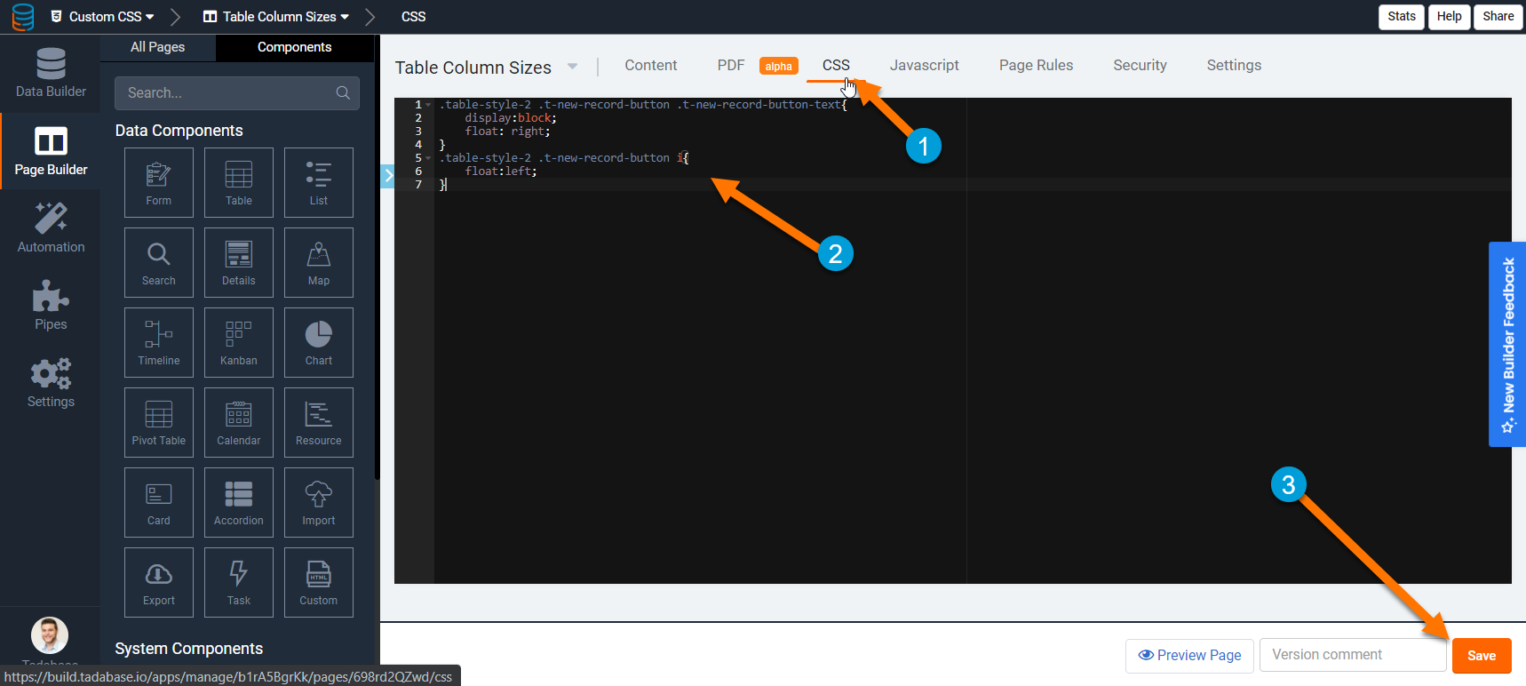 Include Add New Text In Button When Using Table style 2 Tips And 
